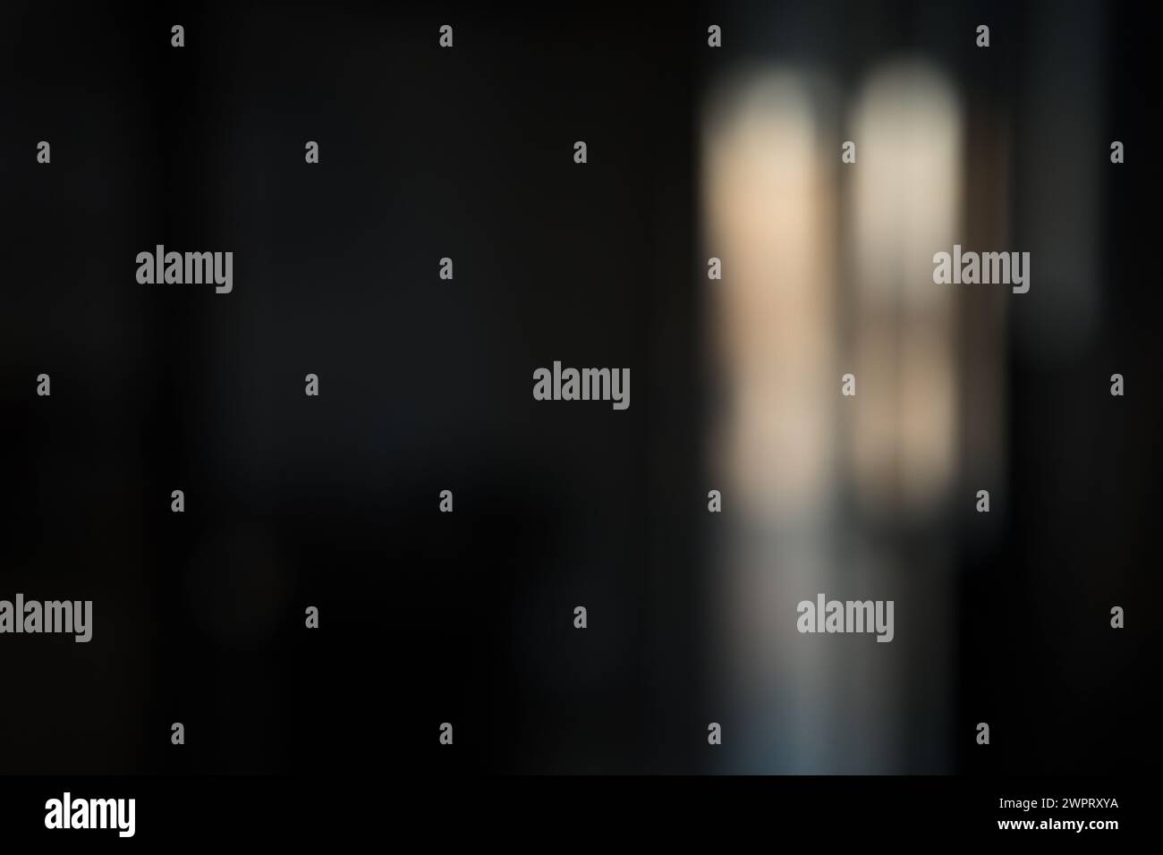 Abstract real blurred background of living room with window light ...