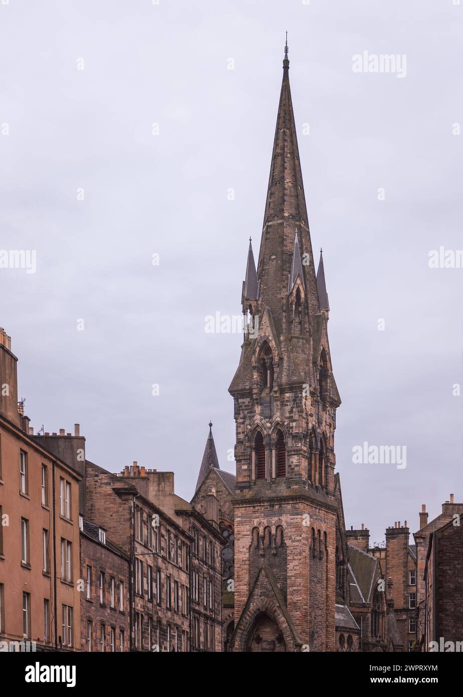 The impressive spire of Barclay Viewforth Church stands tall above the ...