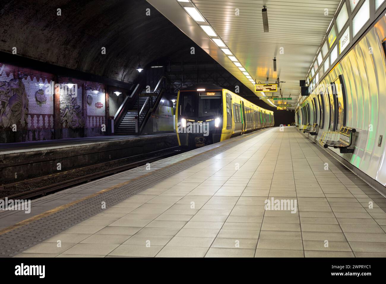Merseyrail Stadler class 777 electric train 777003 at Liverpool James ...