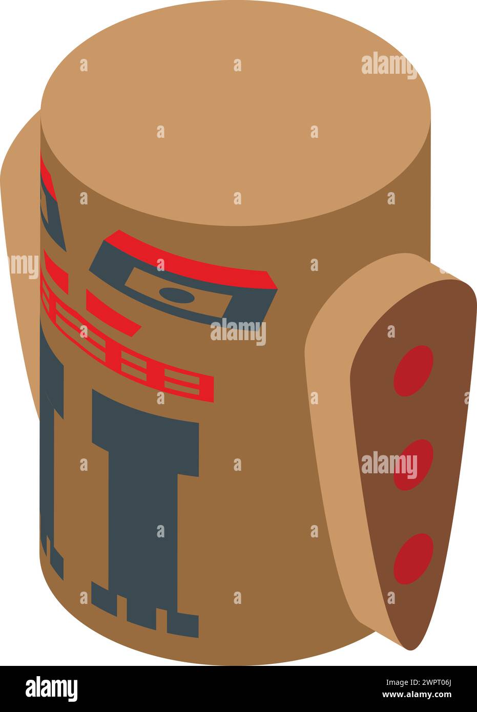 Mask angry totem icon isometric vector. Maya ancient. Alaska native ...