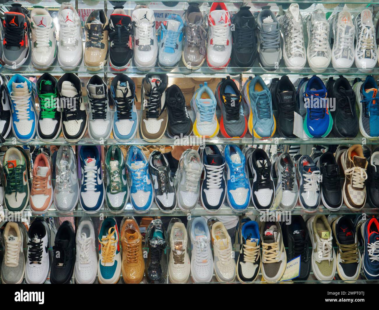 Shoe Stall Ben Thanh Market Ho Chi Minh City Vietnam TV000673 Stock ...