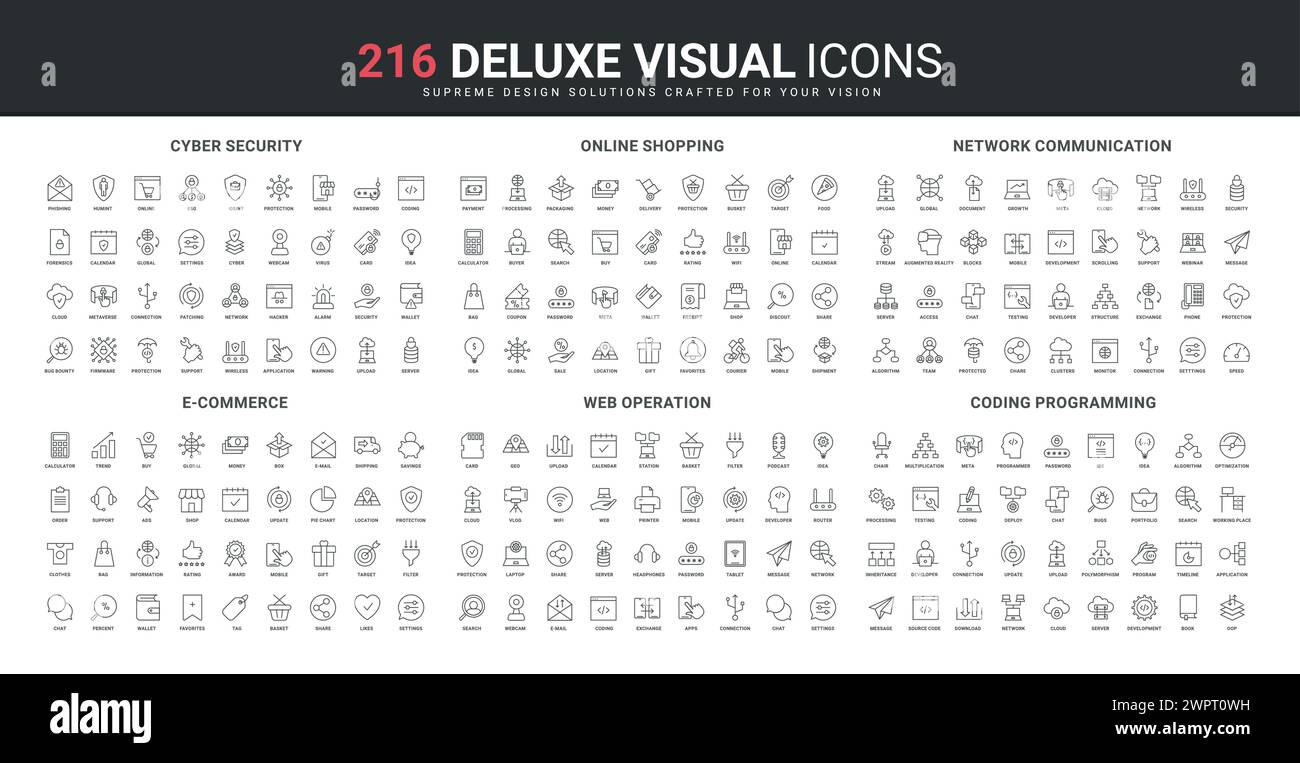Ecommerce and delivery line icons set. Rating and like in social media ...