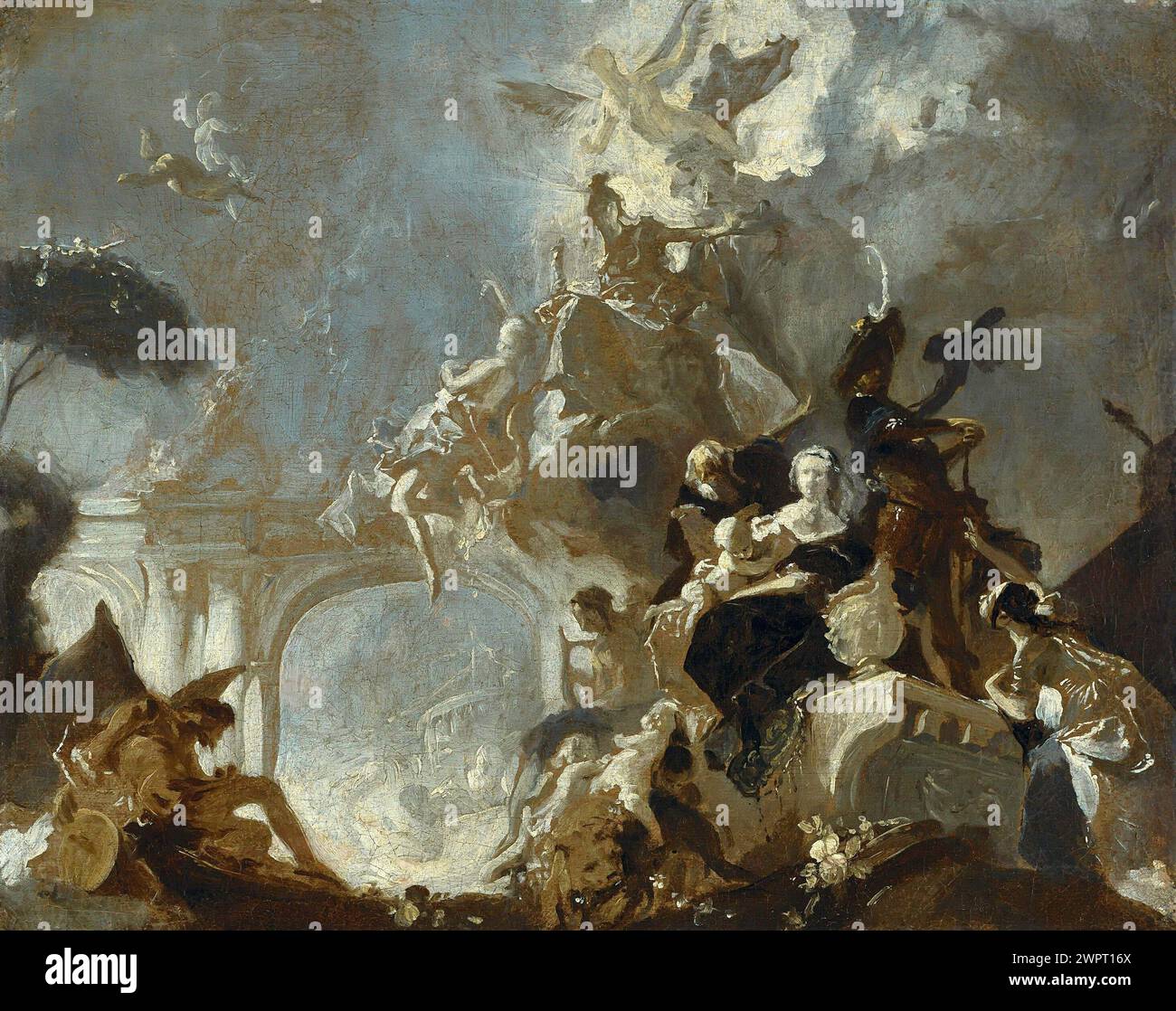 Franz Anton Maulbertsch (1724-1796) - Design for a ceiling painting c ...