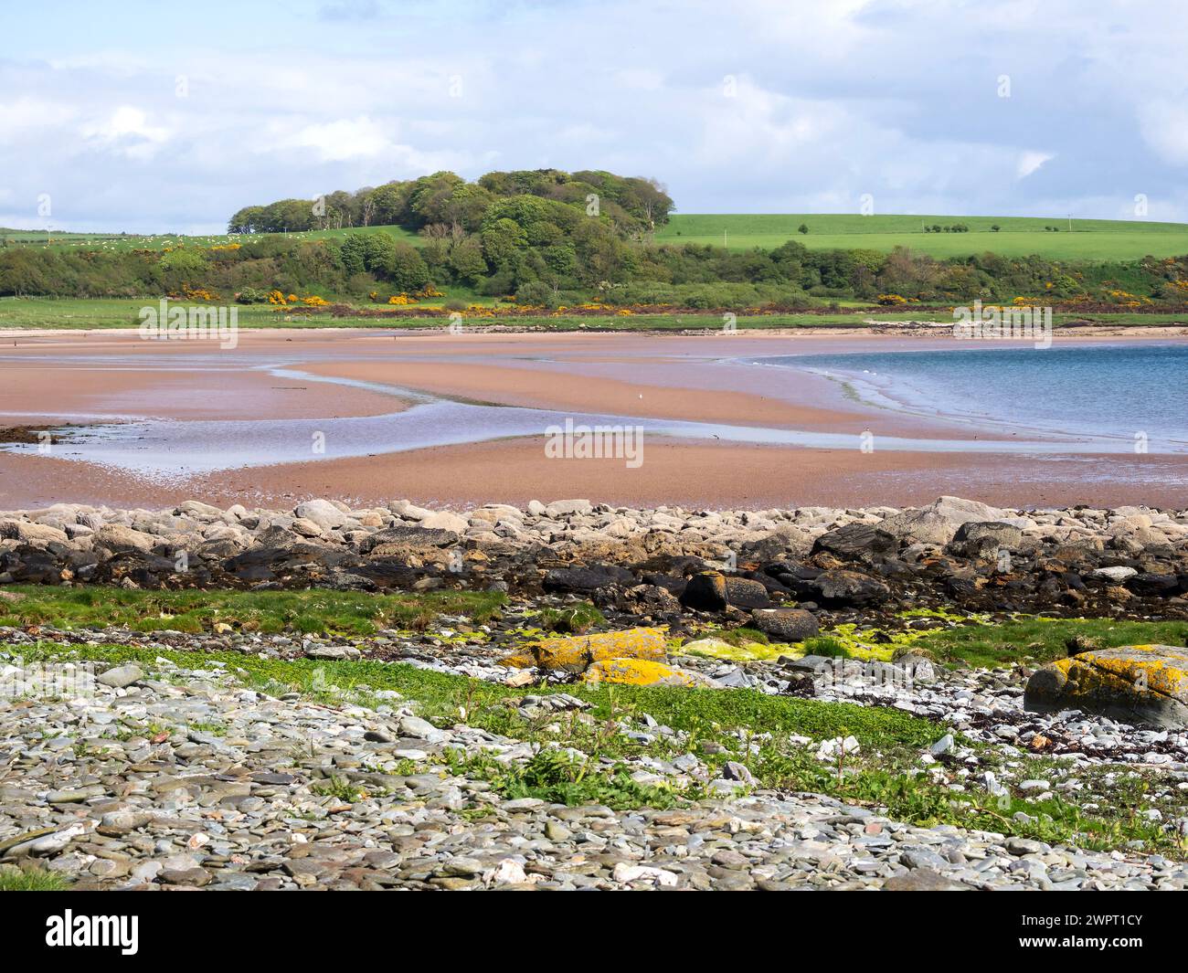 View of the beach at Scalpsie Bay, Isle of Bute, Scotland Stock Photo ...