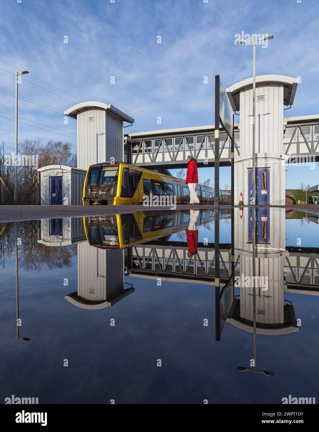 Merseyrail Stadler class 777 third rail electric train 777019 with a ...