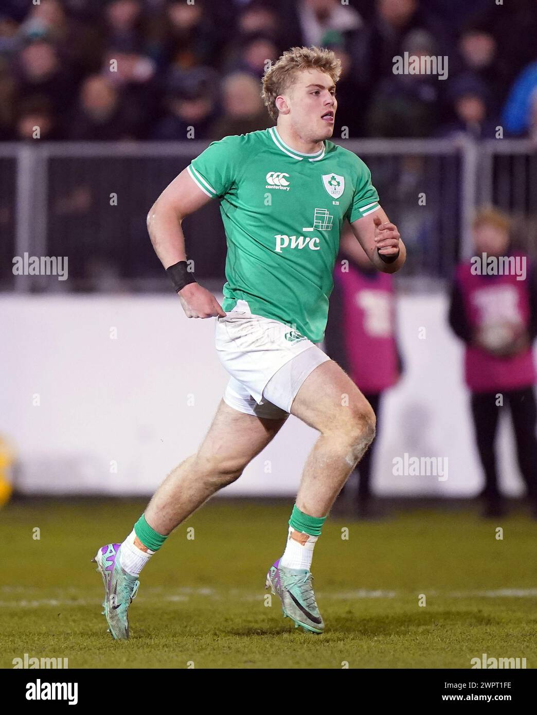 Ireland's Hugh Gavin during the 2024 U20 Six Nations Championship match ...
