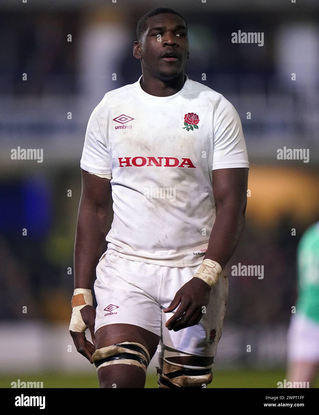England's Junior Kpoku during the 2024 U20 Six Nations Championship ...