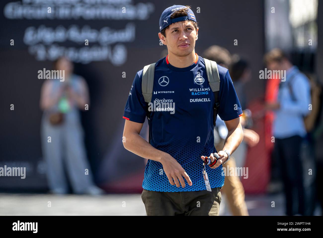 Jeddah, Saudi Arabia, March 08, Alex Albon, from Thailand competes for ...