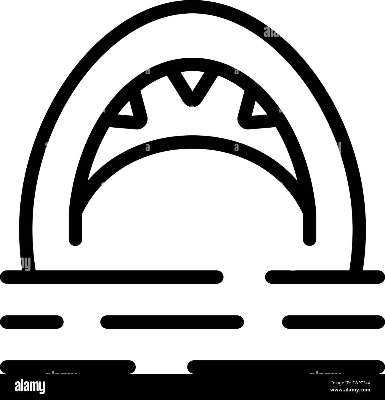 Shark awareness icon outline vector. Risky swimming area. Coastline ... Shark awareness icon outline vector. Risky swimming area. Coastline ...