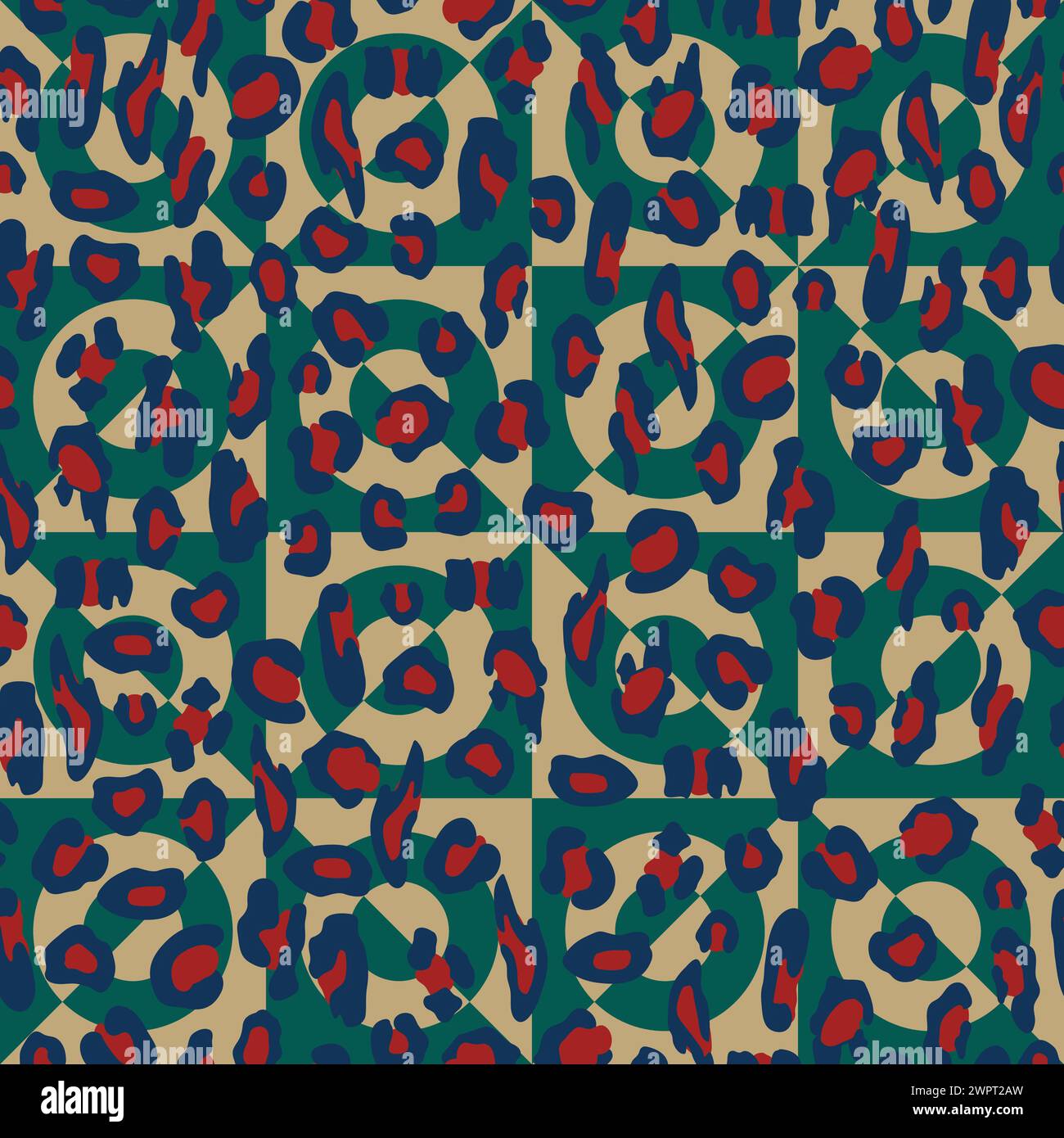 Animal skin texture fashion seamless pattern. Vector background for ...