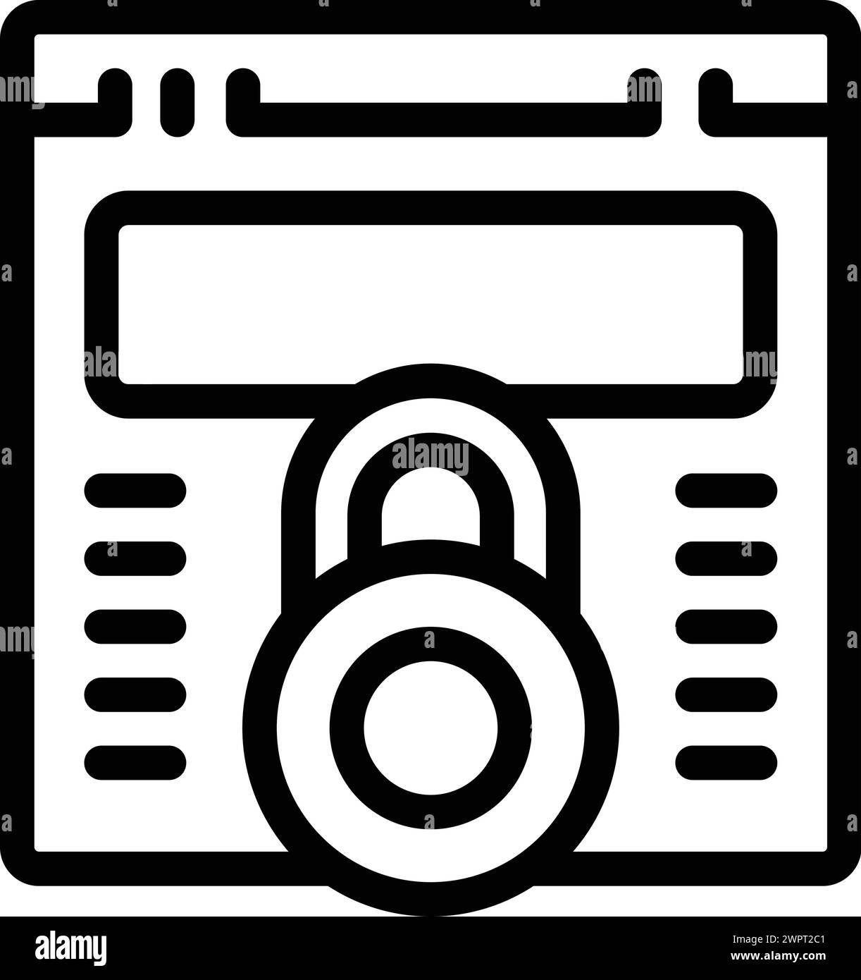 Transit oversight icon outline vector. Security control. Traffic ...