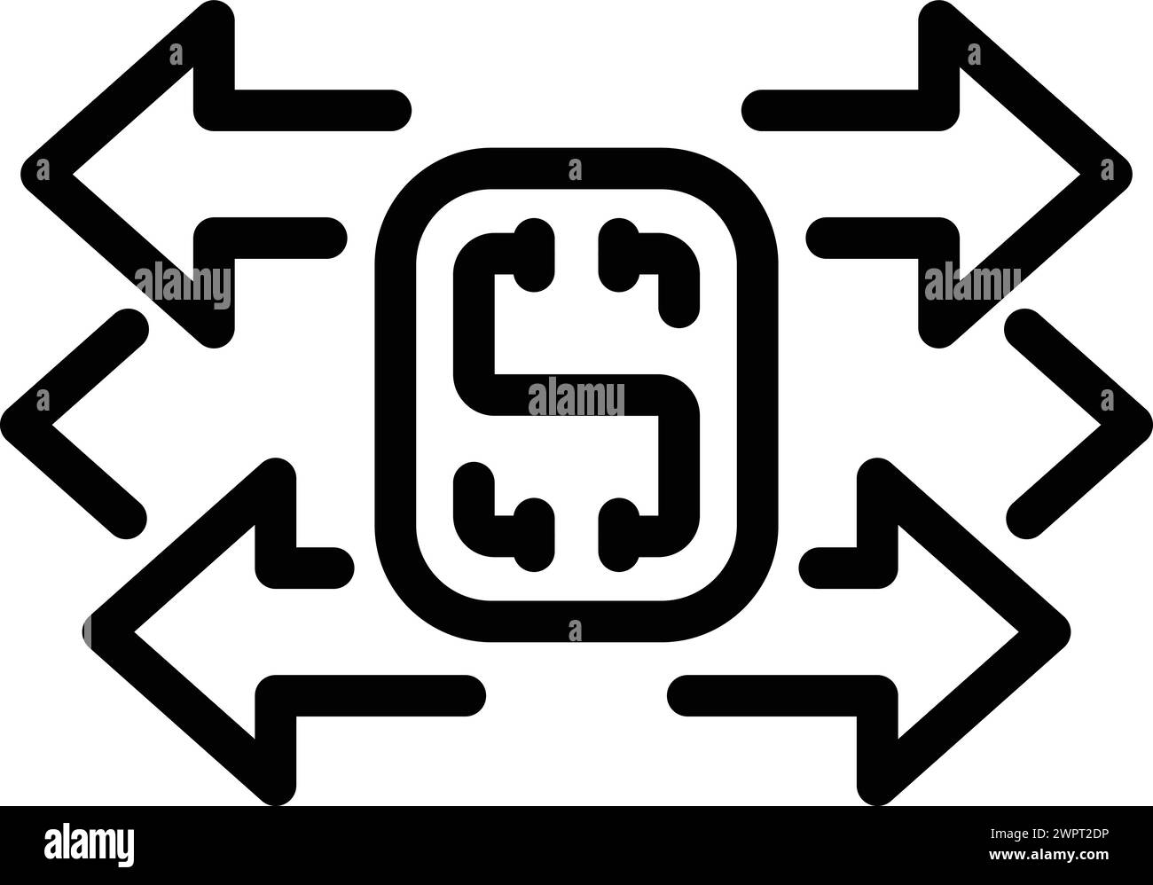 Transportation control icon outline vector. Urban traffic development ...