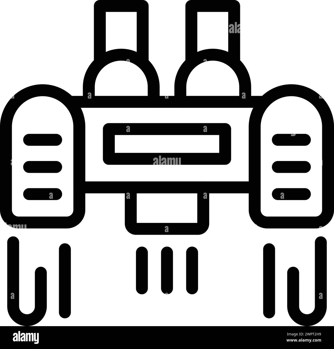 Fly board icon outline vector. Hydro flight device. Extreme adventure ...