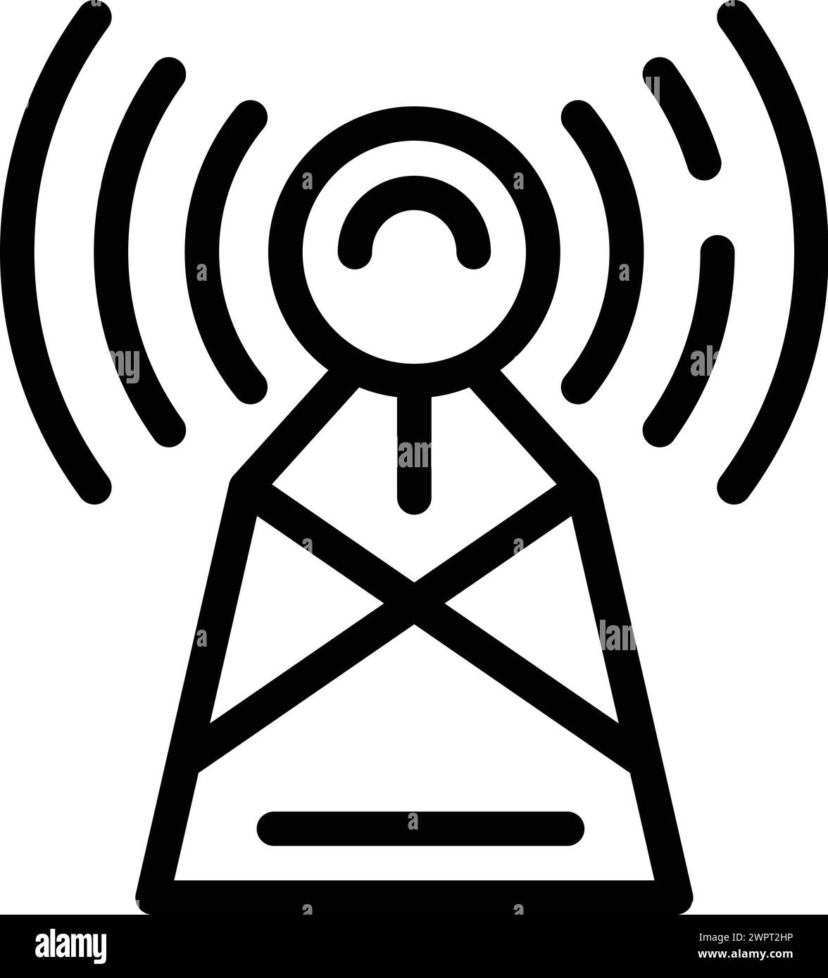 Network signage icon outline vector. Infrastructure monitoring data ...