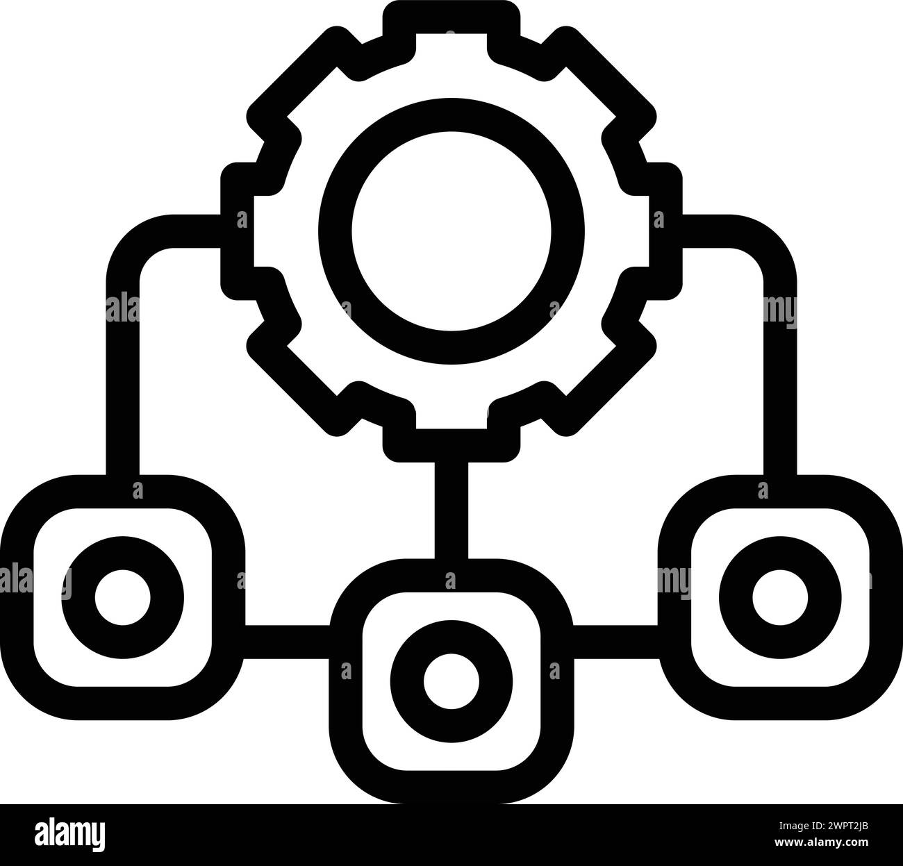 Highway traffic management system Black and White Stock Photos & Images ...