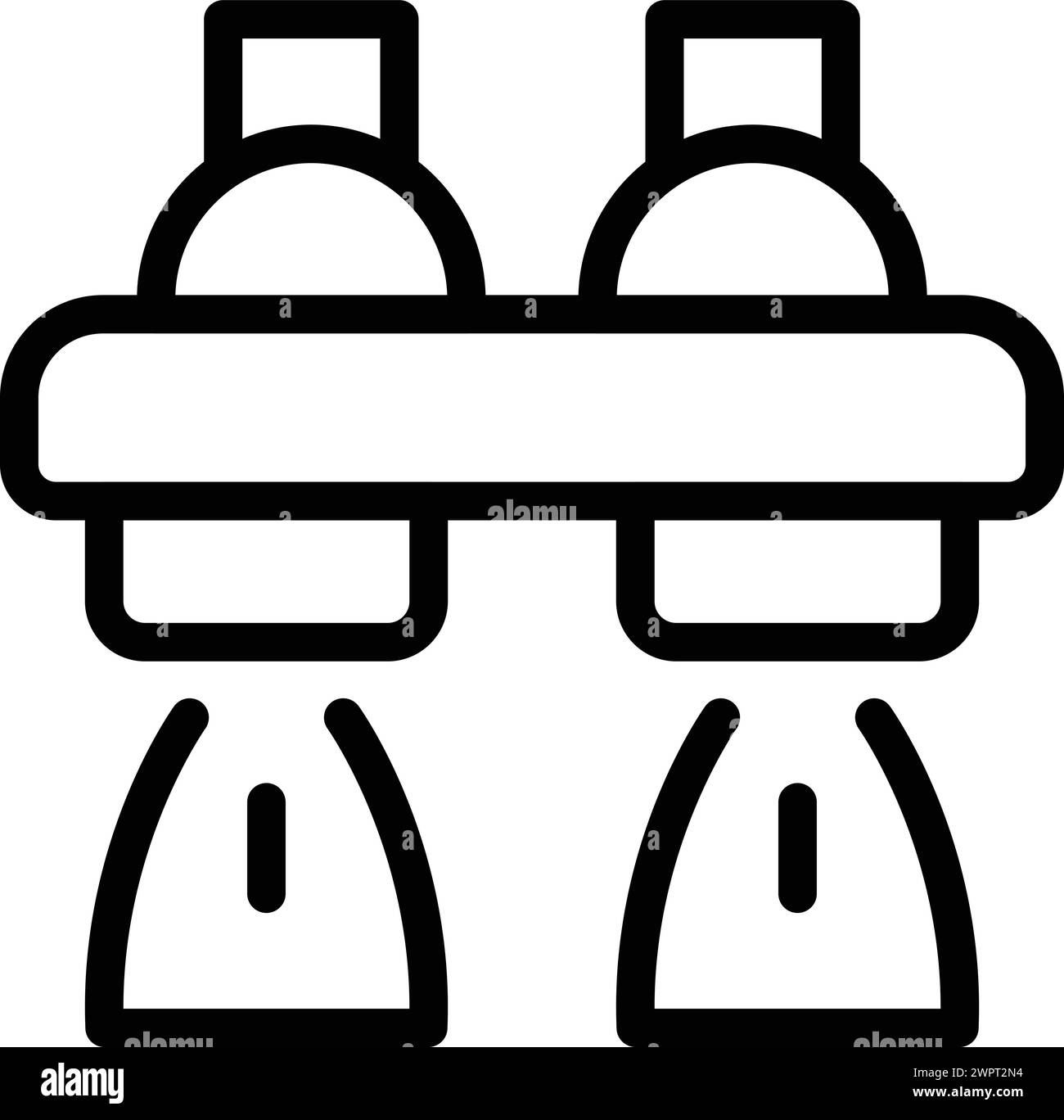 Aqua board icon outline vector. Beach flying board. Adventure extreme ...