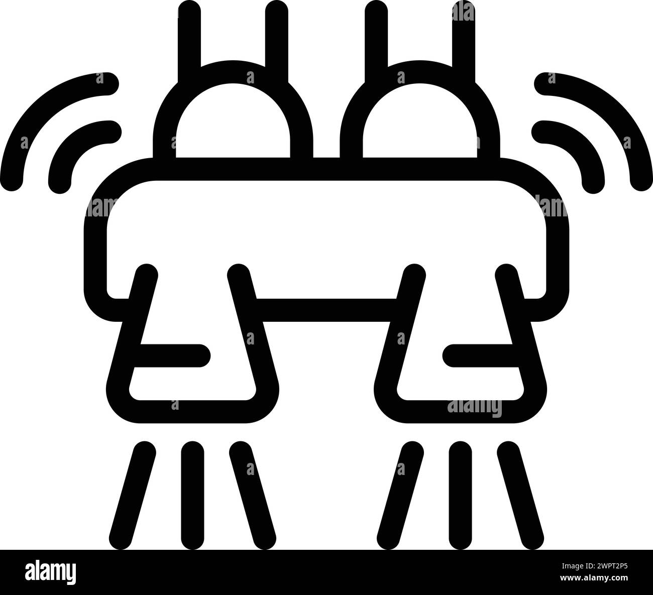 Fly board machine icon outline vector. Beach flying sport. Aquatic ...