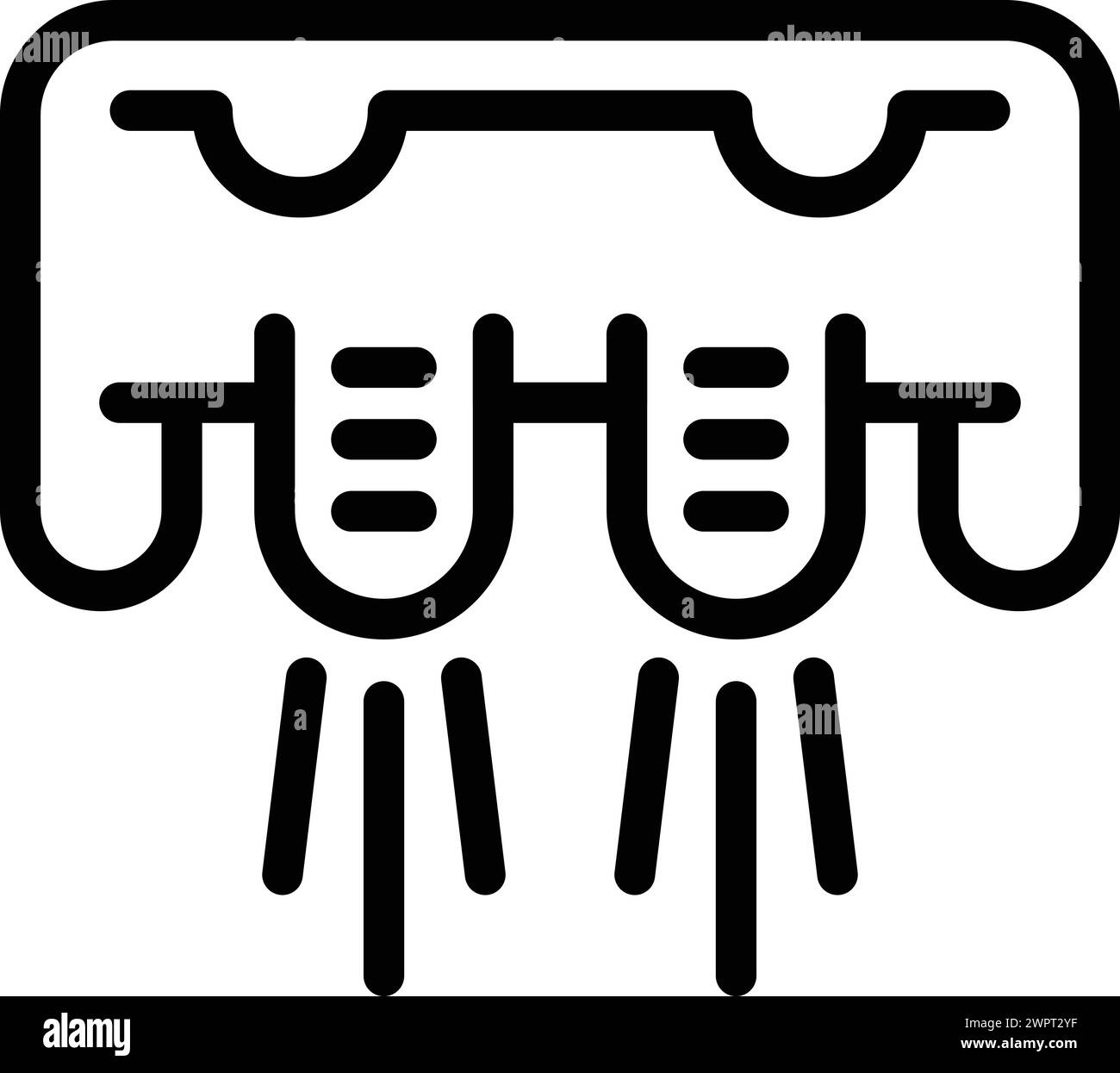 Jet propelled board icon outline vector. Embark jetpack platform ...