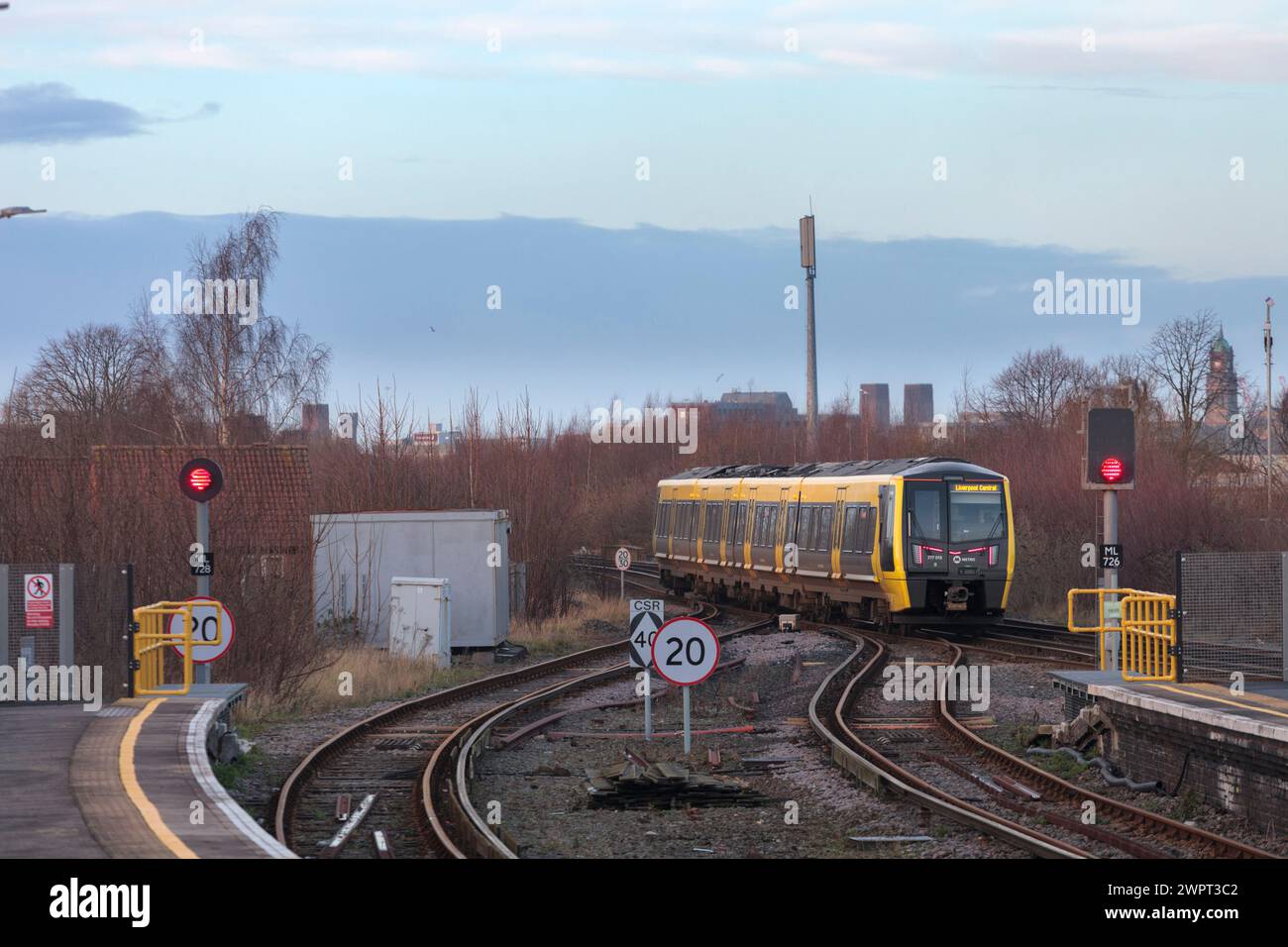 Merseyrail Stadler class 777 electric train 777013 at Rock Ferry ...