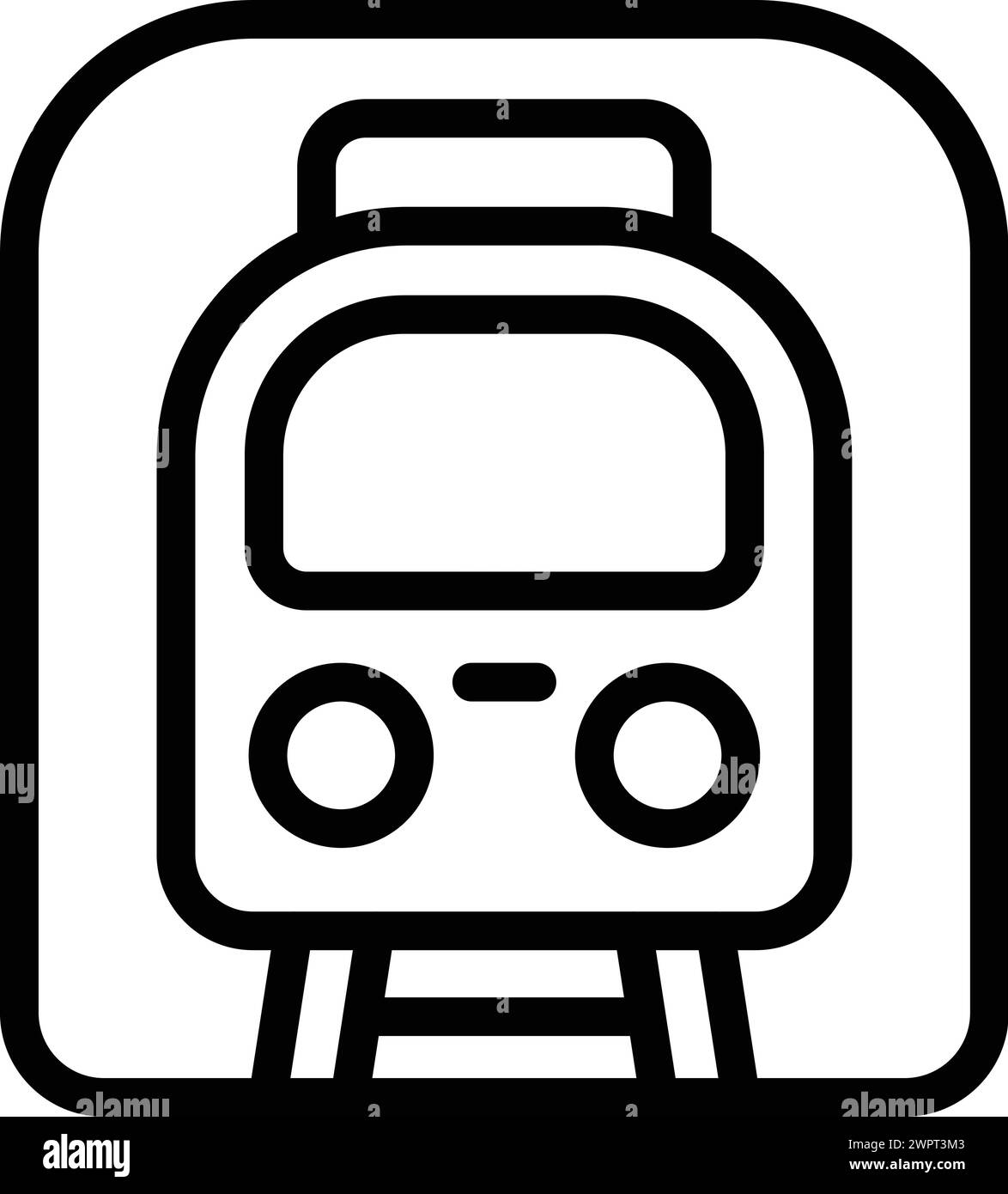Railway tunnel icon outline vector. Goods locomotive transportation ...