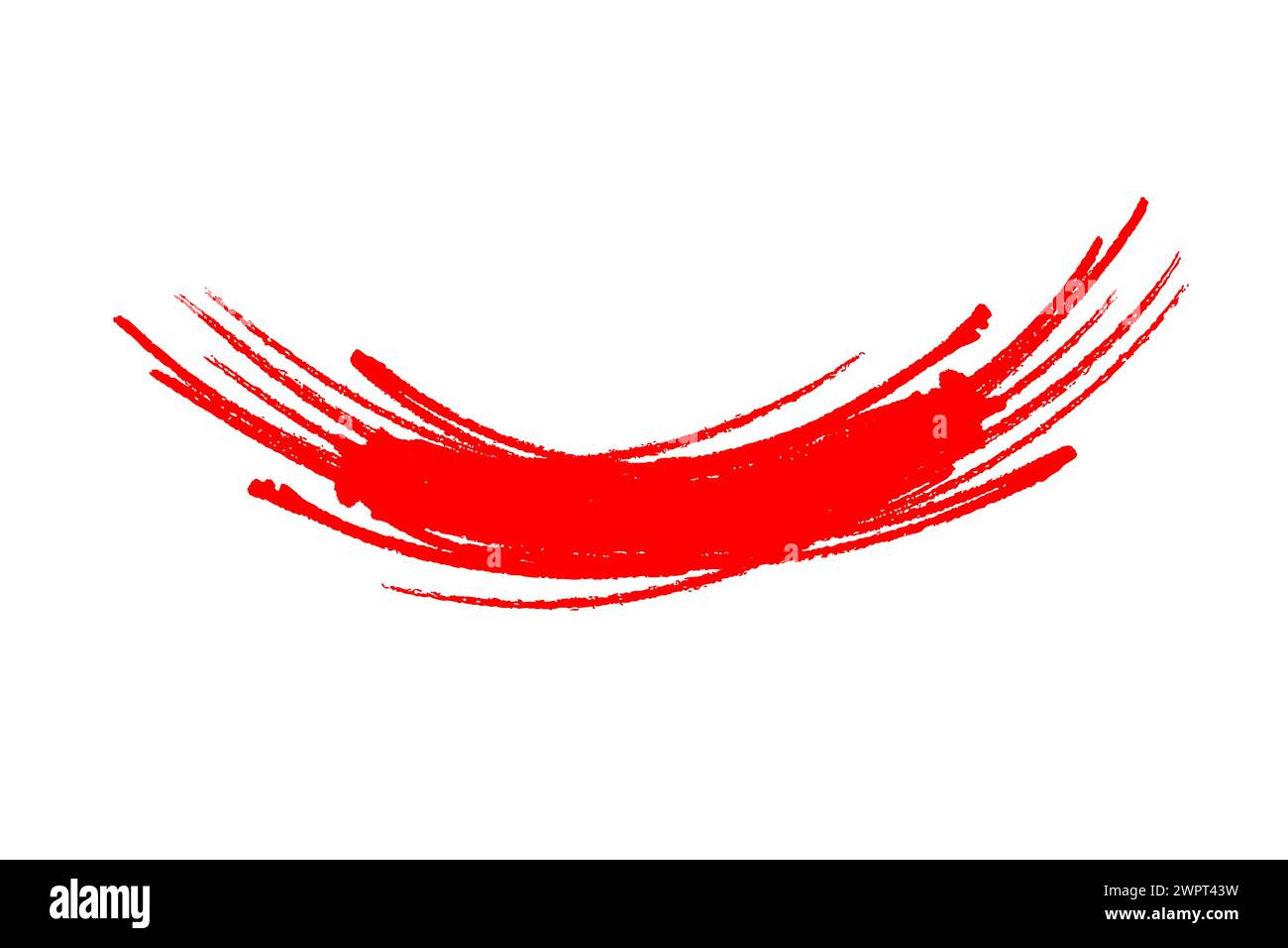 Enso zen curved brush stroke japanese brush symbol vector illustration ...