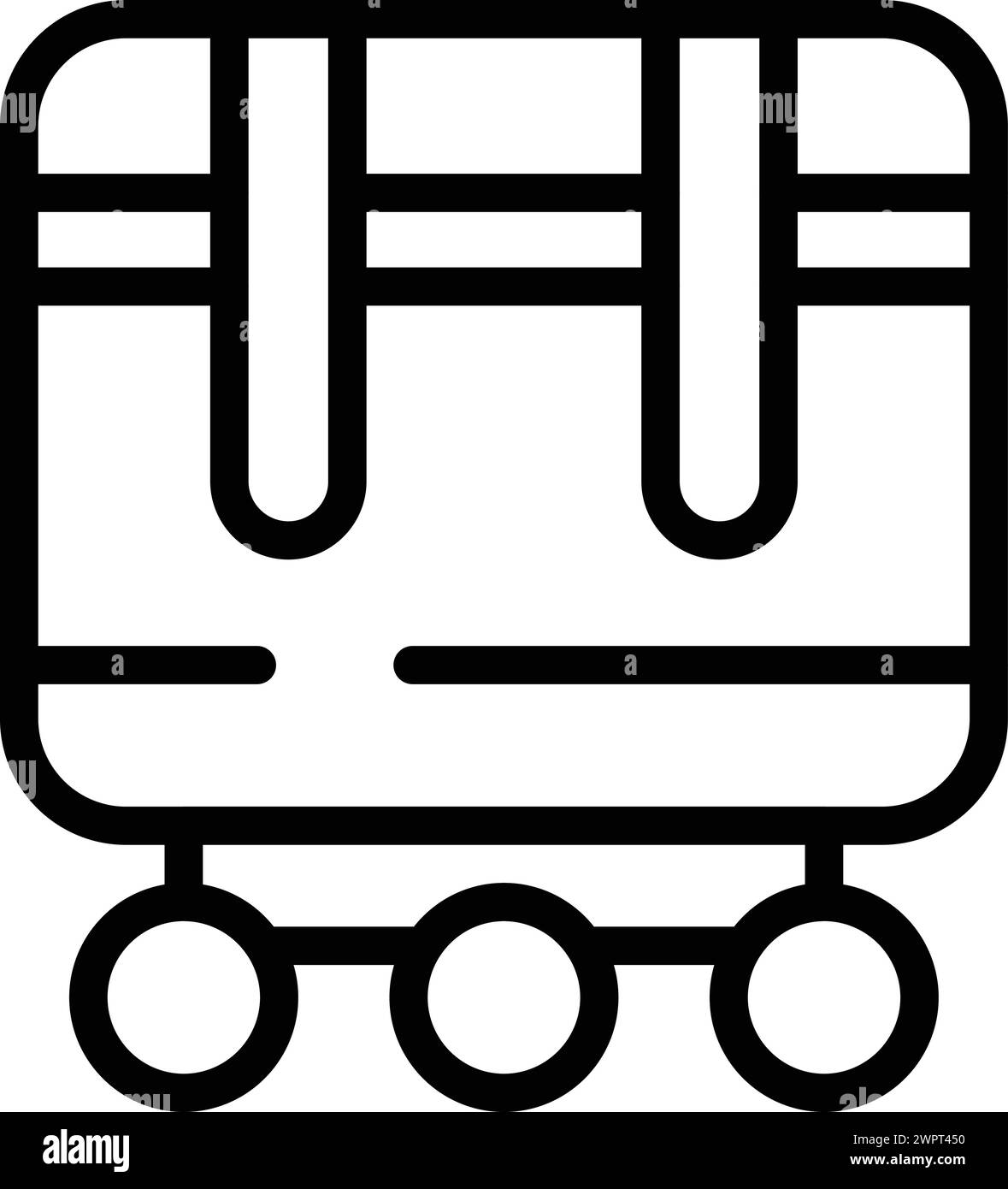 Modern transport system icon outline vector. Freightage distribution ...