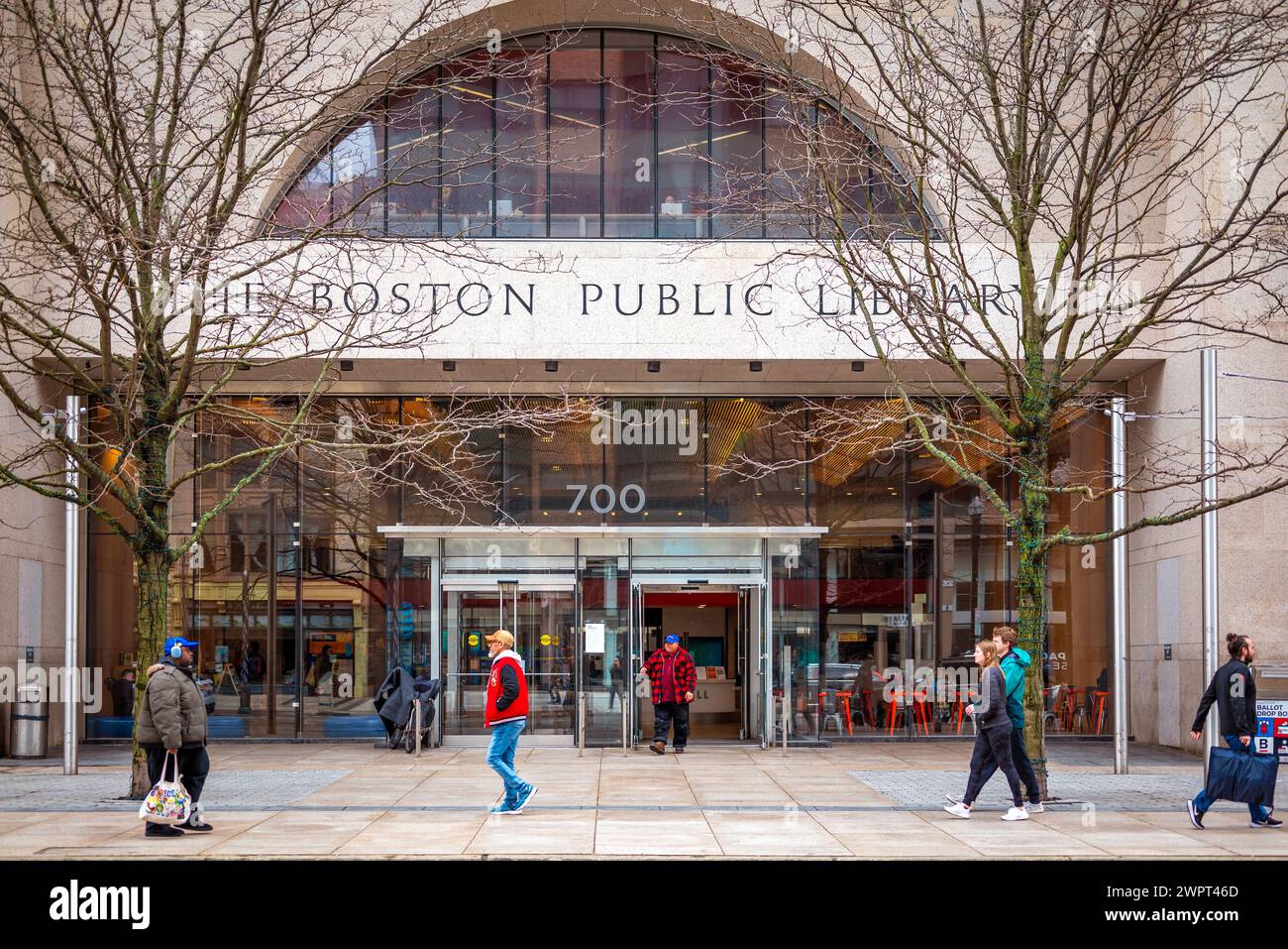 The Boston Public Library Stock Photo - Alamy