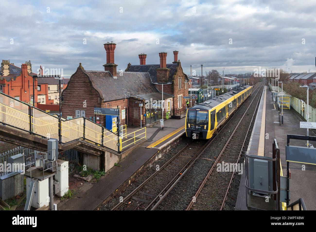 Merseyrail Stadler class 777 electric train 777006 at Ellesmere Port ...