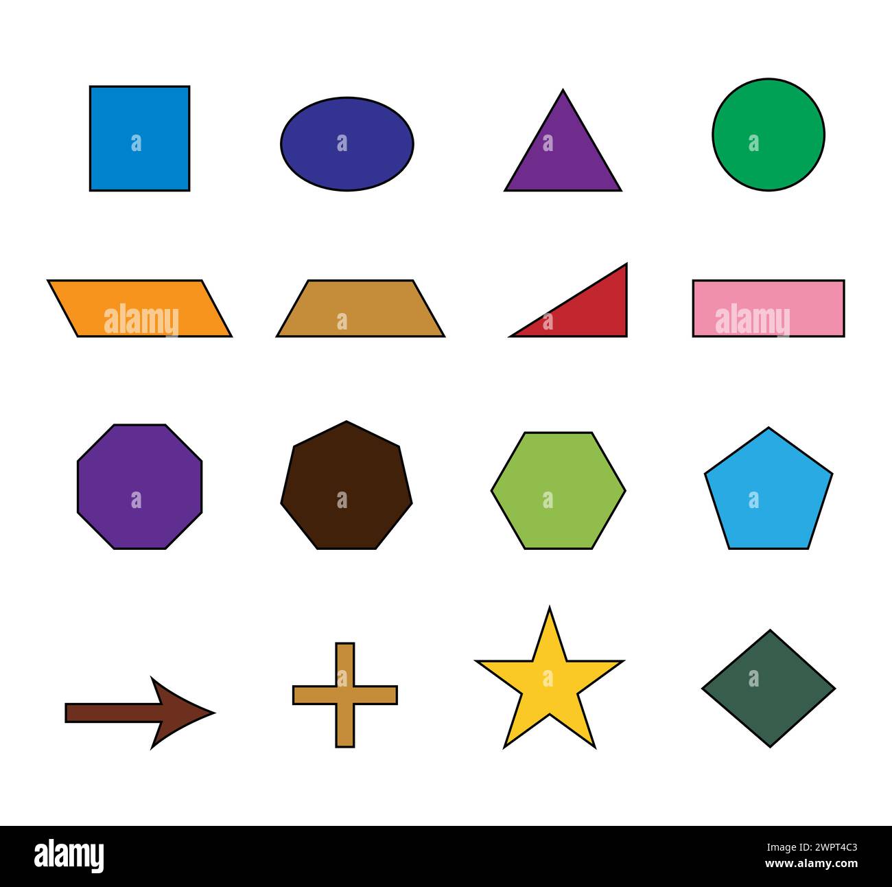 Oval shapes for kids Stock Vector Images - Alamy