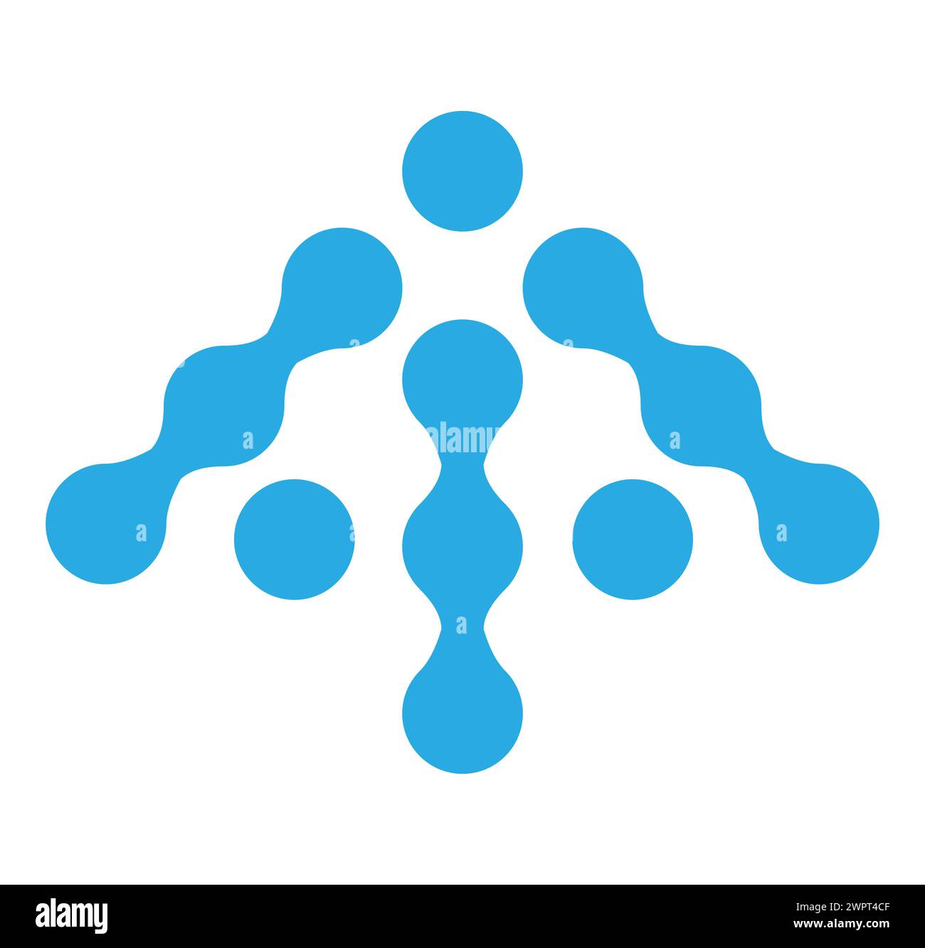 Abstract Point Movement Connected Round Blobs Transition Metaballs Stock Vector Image And Art Alamy