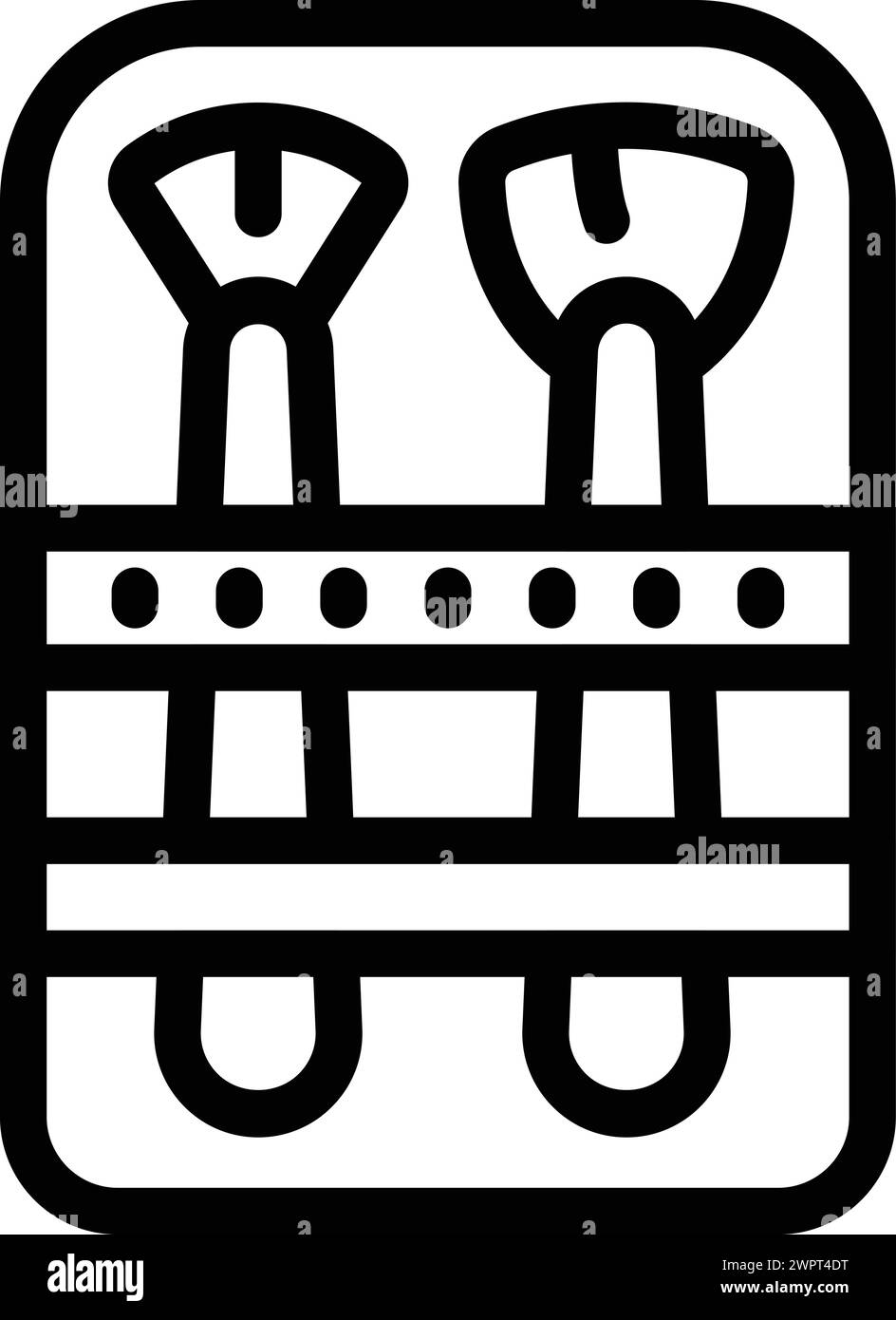 Brushes assortment icon outline vector. Makeup artist kit. Facial ...