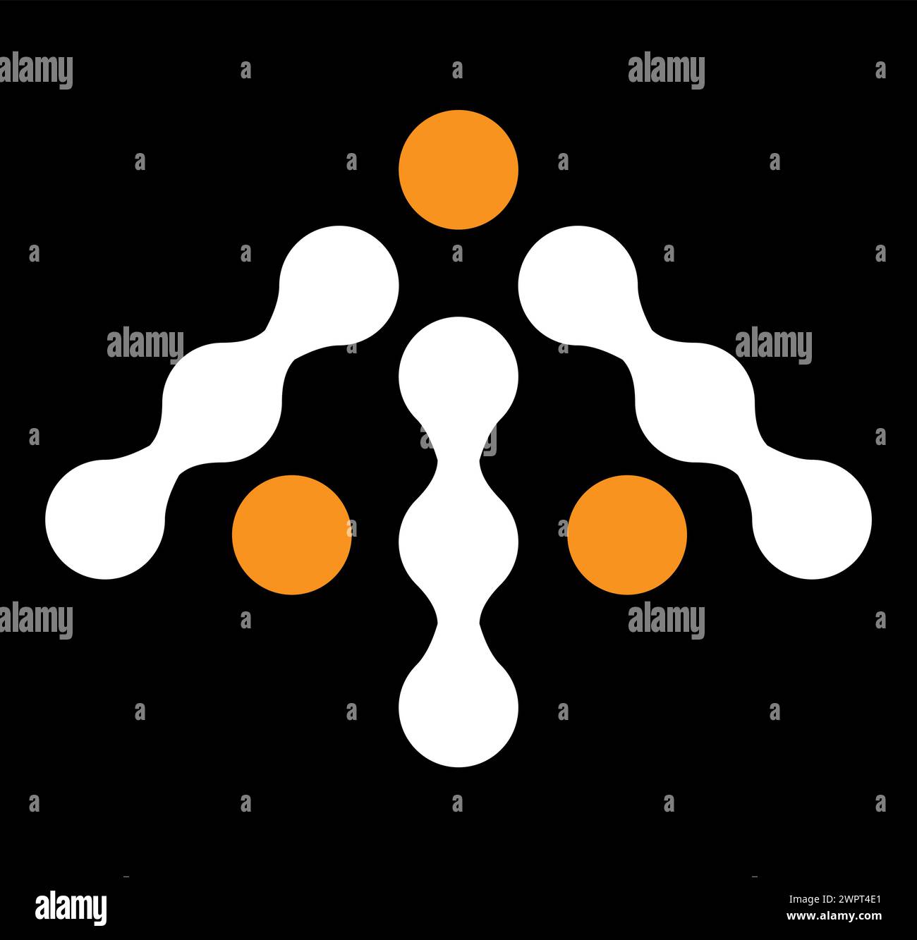 Abstract point movement connected round blobs transition metaballs Stock Vector Image & Art - Alamy