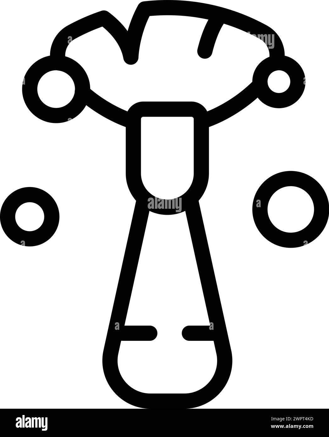 Create radiant makeup icon outline vector. Professional brush applicator. Beauty cosmetics ...