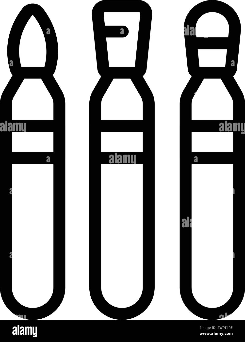 Makeup essentials icon outline vector. Beauty artist painting tools ...