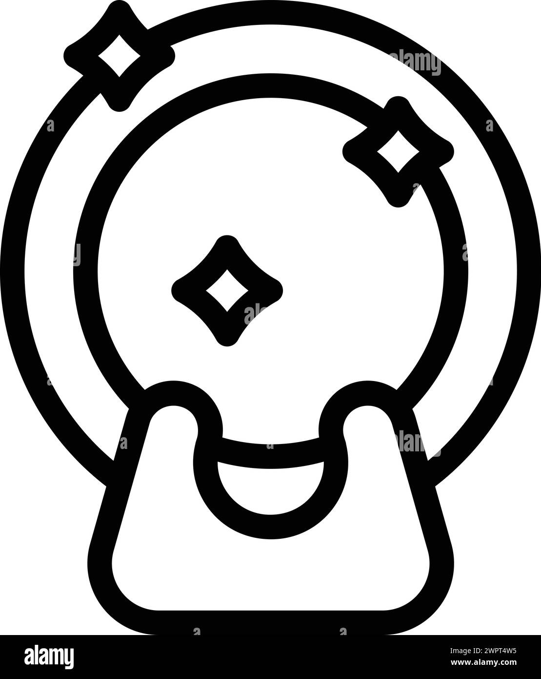 Shiny tableware icon outline vector. Clean kitchen glassware. Table ...