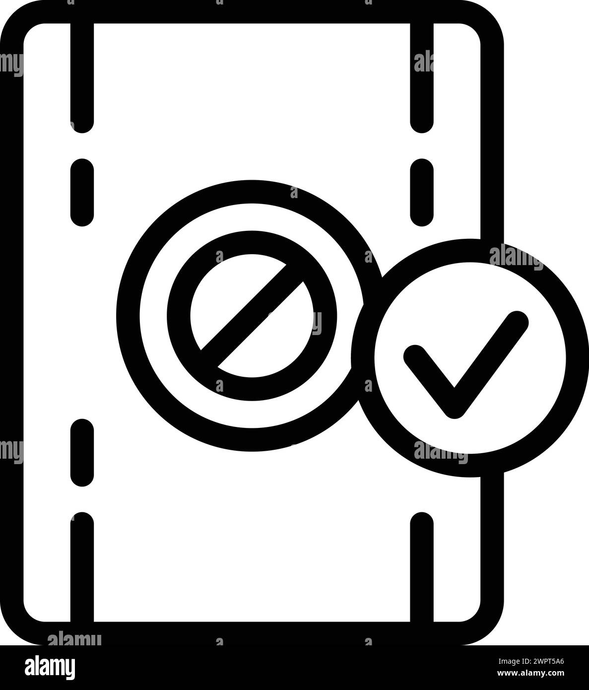 Female oral contraception icon outline vector. Medicinal pills. Prevent ...