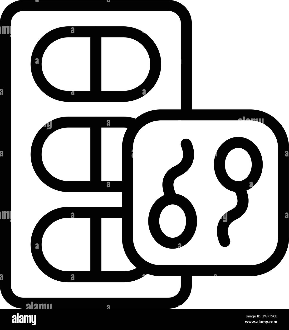 Fertilization phase prevention icon outline vector. Avoid pregnancy ...