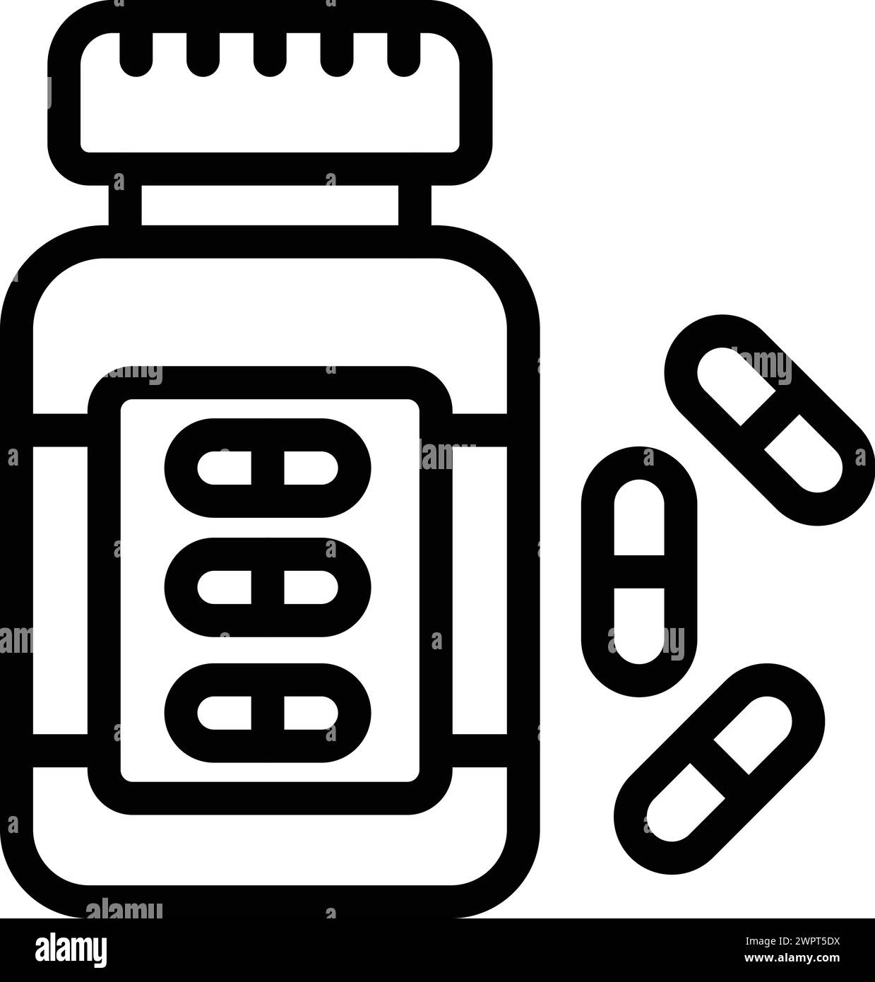Contraceptive pills icon outline vector. Birth child control drug ...