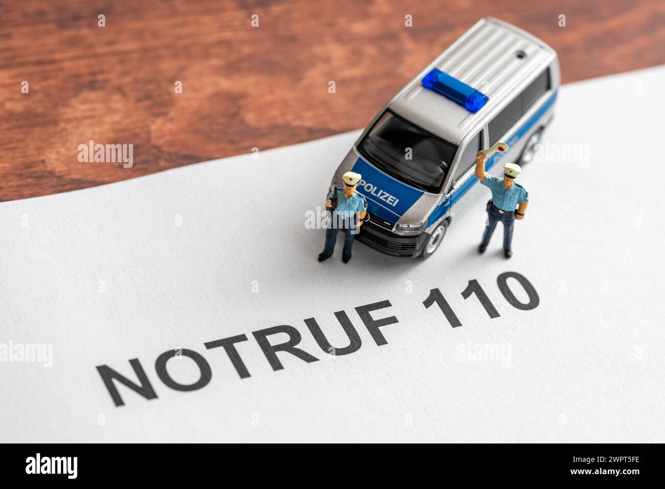 Augsburg, Bavaria, Germany - March 8, 2024: Emergency call 110 ...