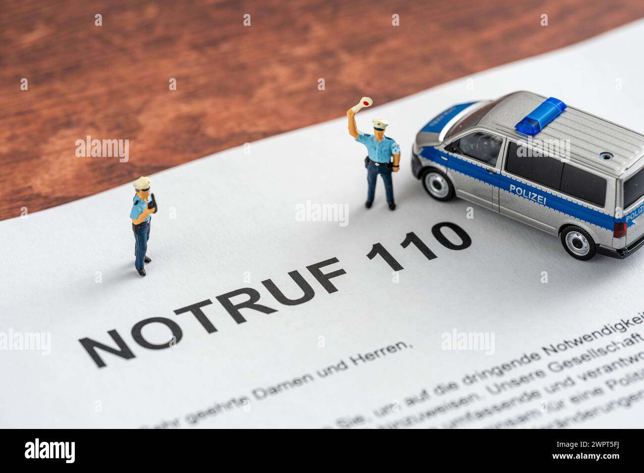 Augsburg, Bavaria, Germany - March 8, 2024: Emergency call 110 ...