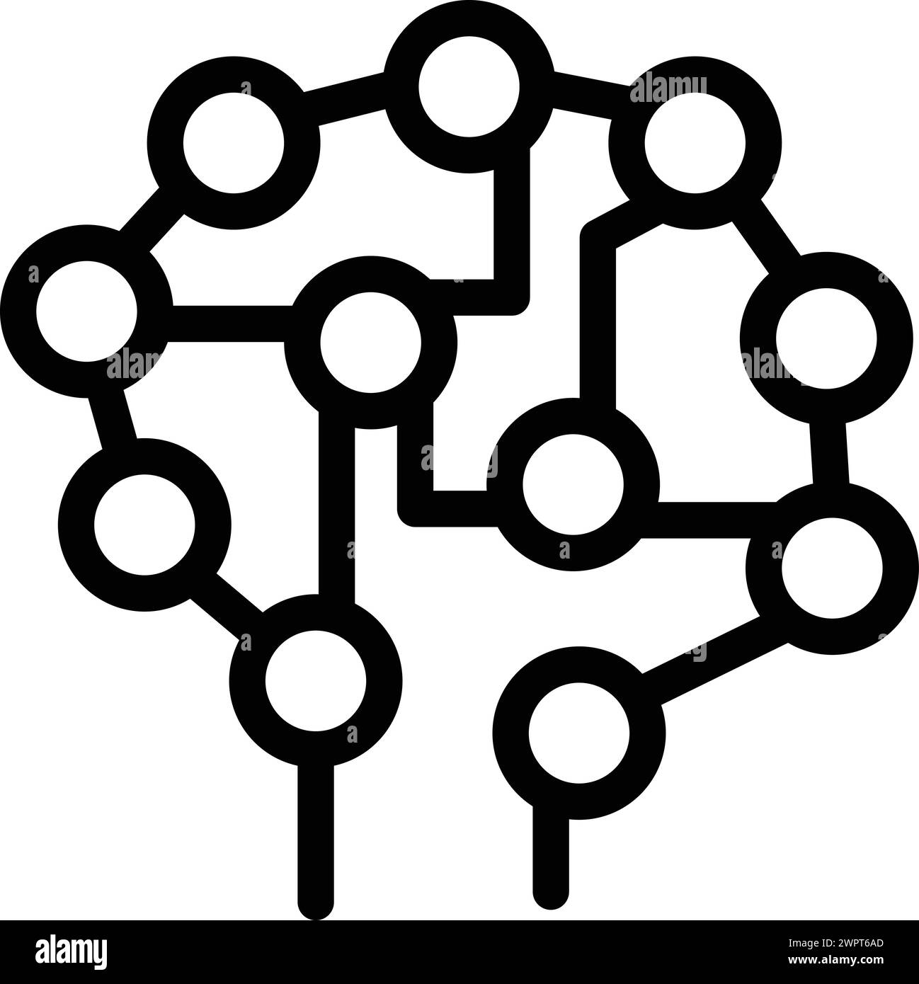 Brainstorm development icon outline vector. Teamwork idea generation ...