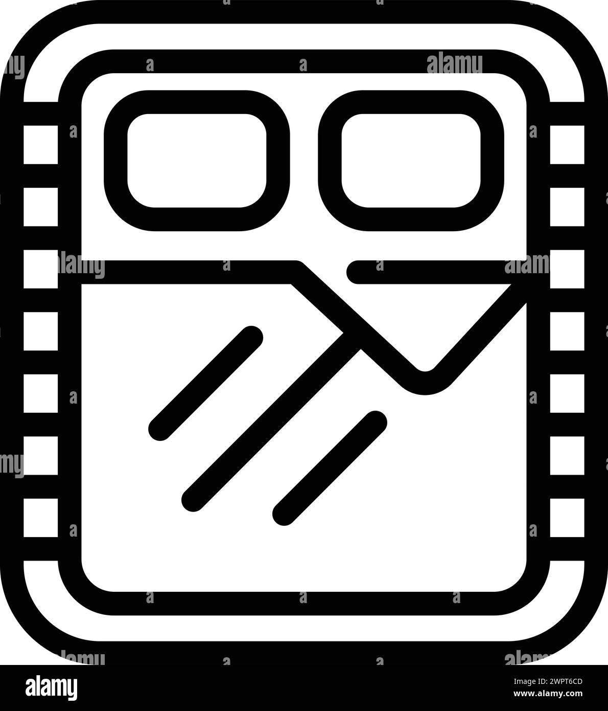 Bedroom cozy bed icon outline vector. Comfortable nighttime. Sleeping ...