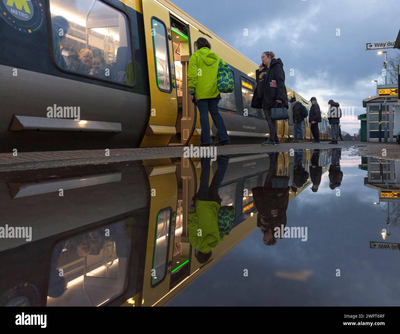Mersey rail passengers hi-res stock photography and images - Alamy
