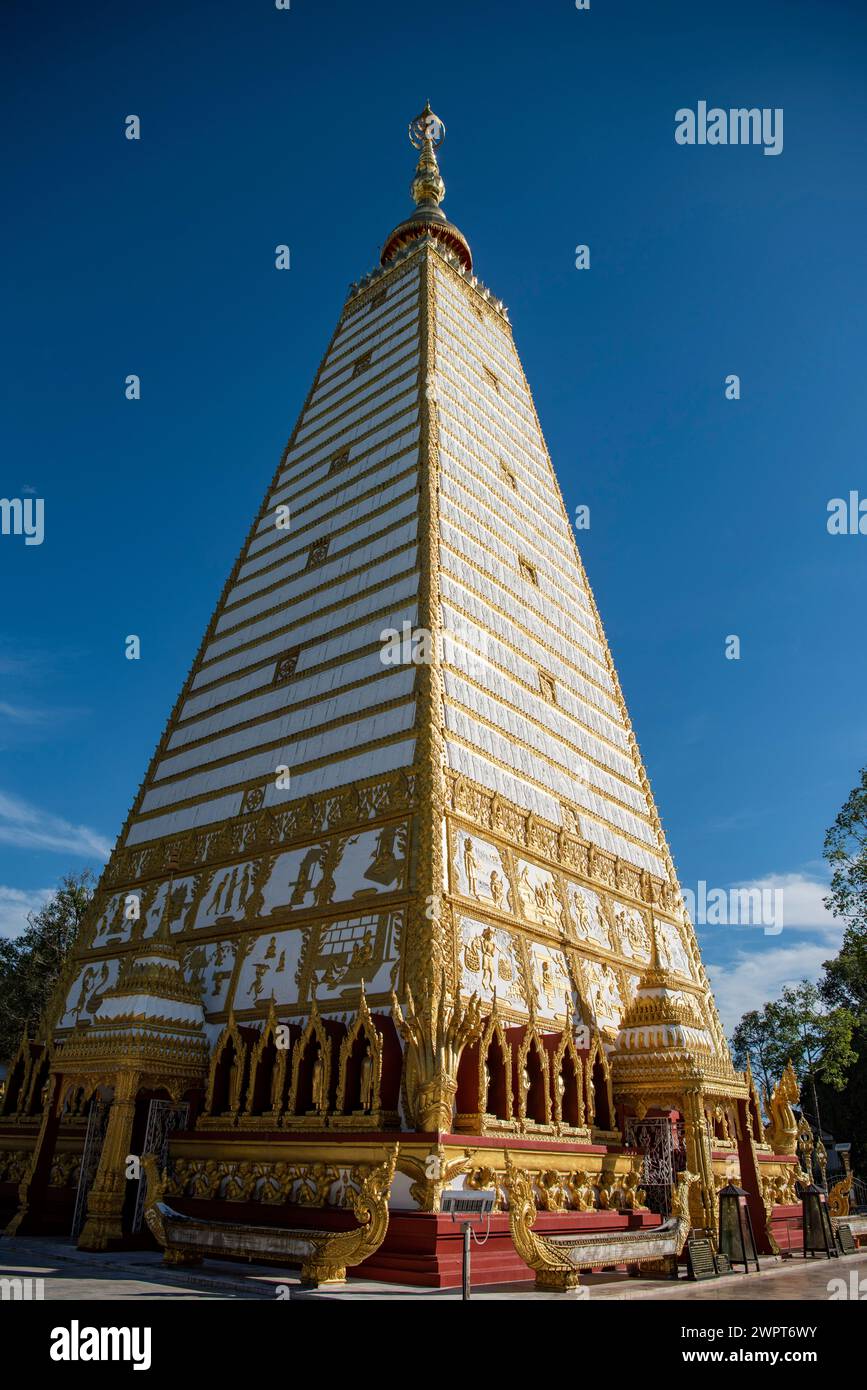 the Sri Maha Pho Chedi of Wat Phra That Nong Bua Temple in the city ...