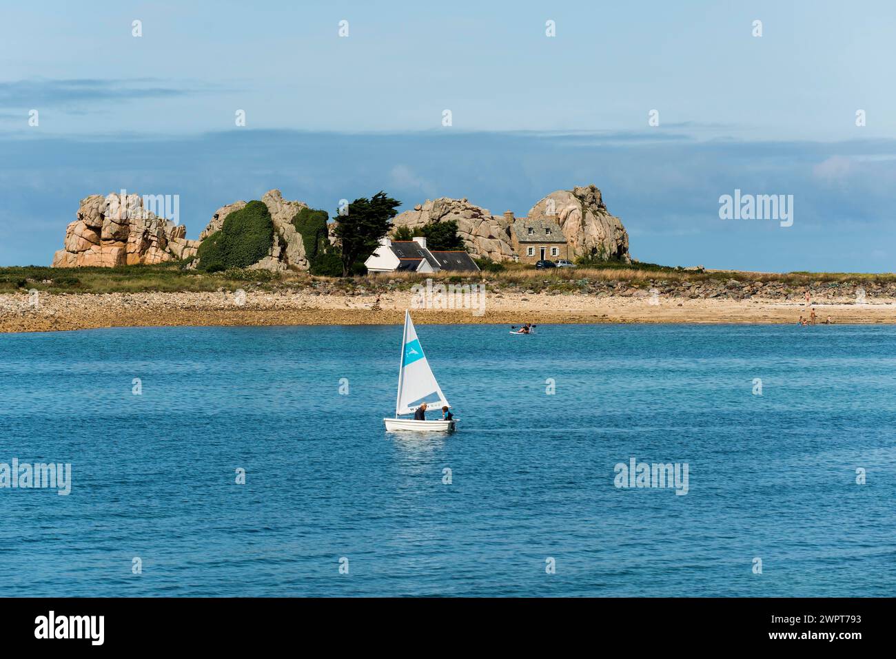 House between rocks, Castel Meur, La Gouffre, Plougrescant, Cote de ...