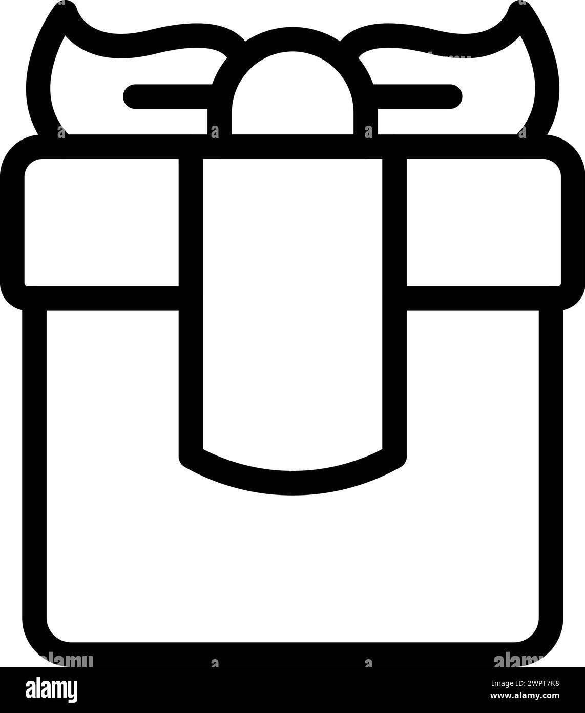 Wrapping surprise box icon outline vector. Unexpected surprise package ...