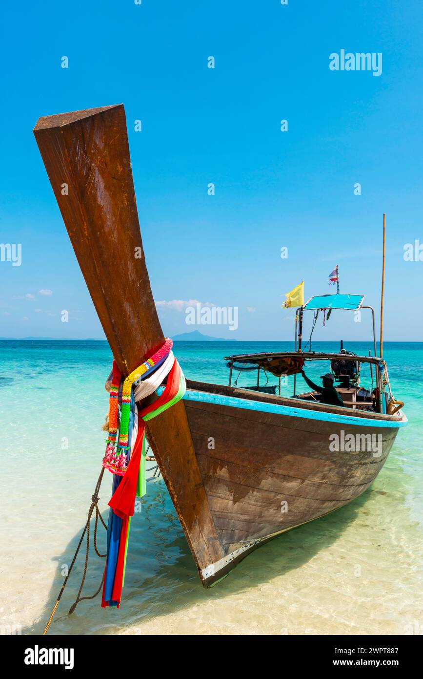 Longtail boat, fishing boat, wooden boat, boat, decorated, tradition ...