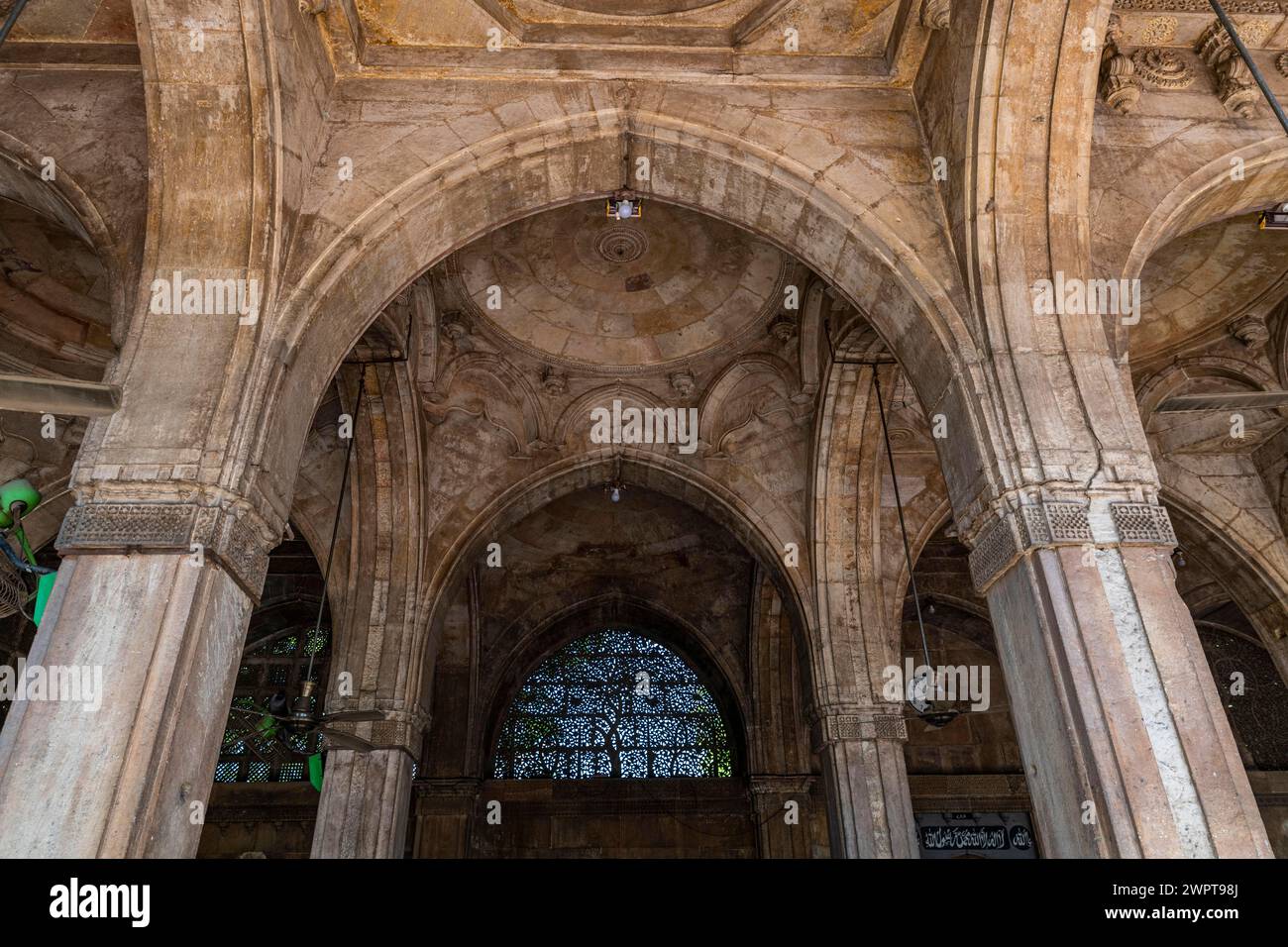 Sidi Saiyyed Mosque, Unesco site, Ahmedabad, Gujarat, India Stock Photo ...