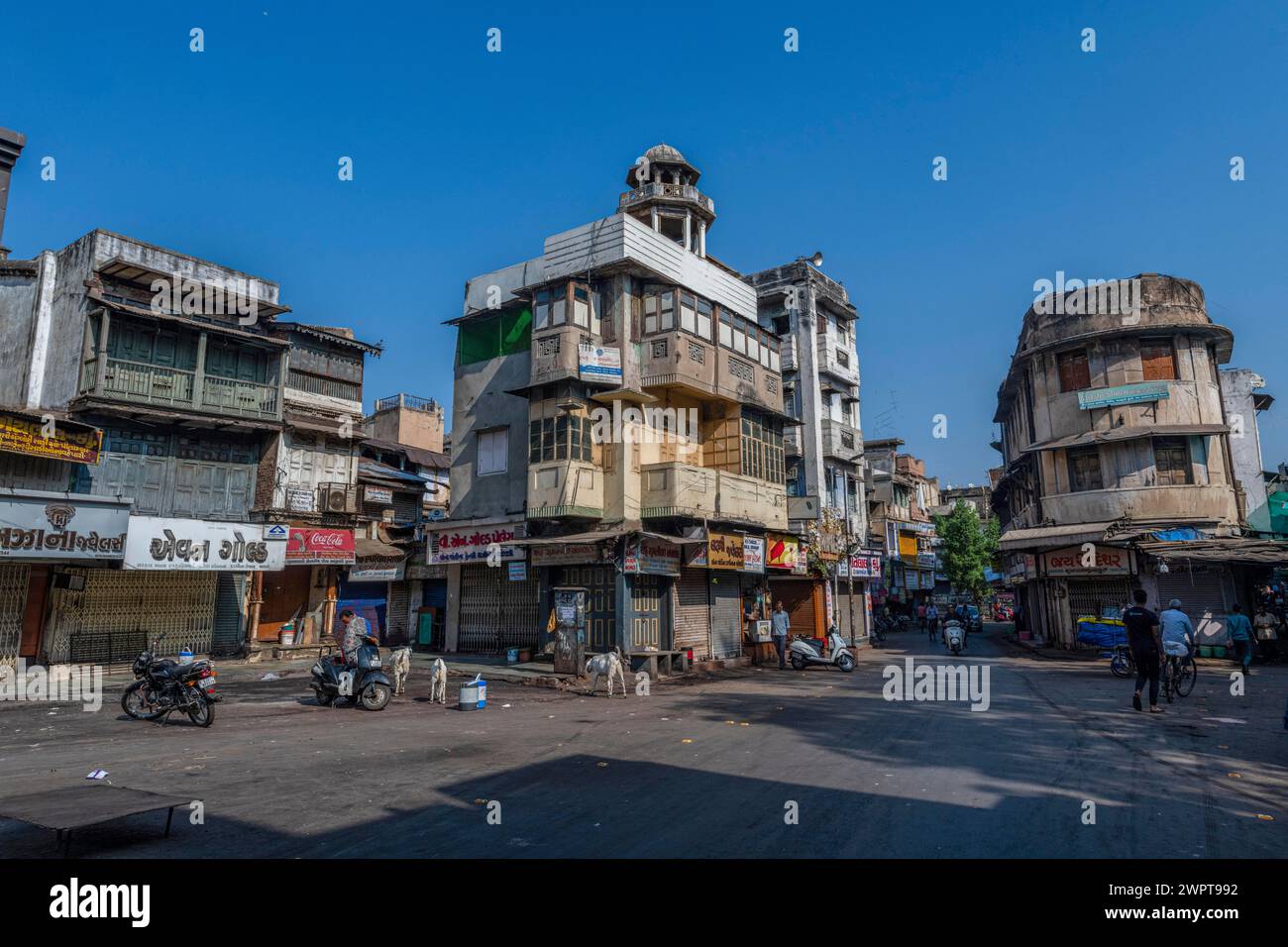 Old town of the Unesco site, Ahmedabad, Gujarat, India Stock Photo - Alamy
