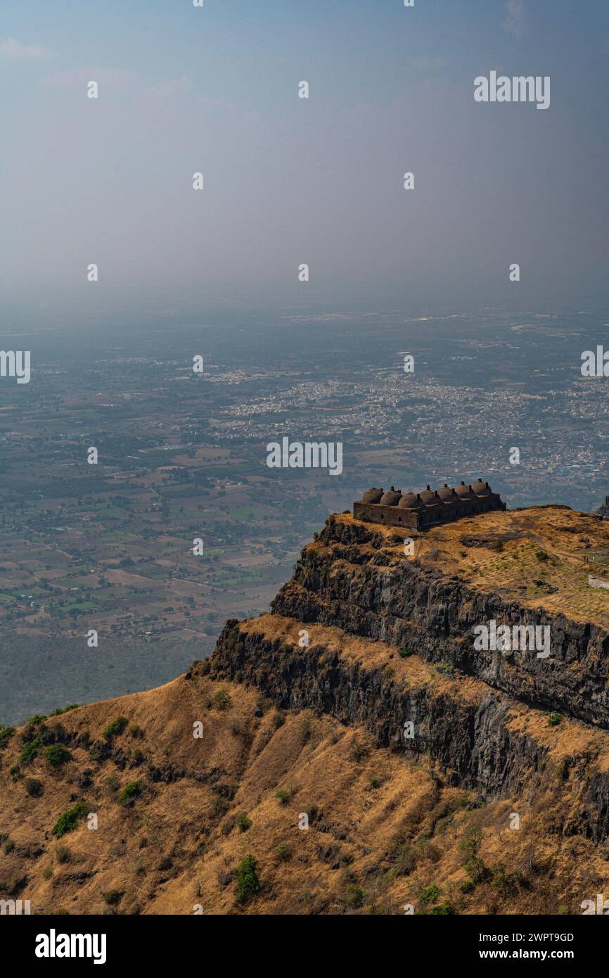 Historic Navlakha Kothar temple on Pavagadh hill, Unesco site Champaner ...